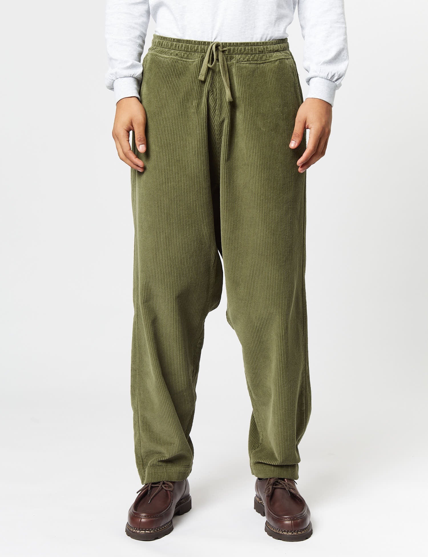 Braga Olive Green Pants by Universal Works - Yumi Clothing